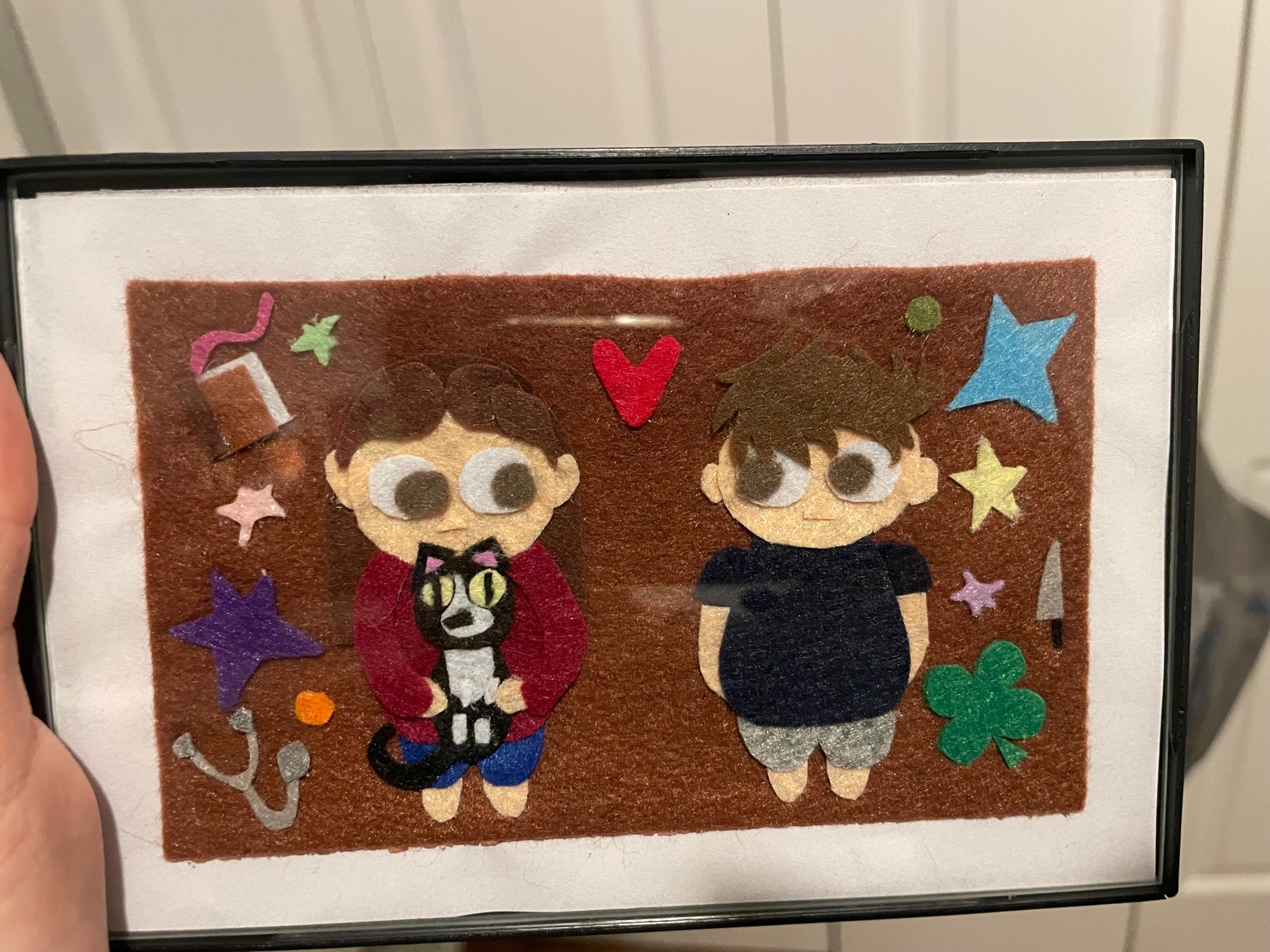 Cartoon-like Felt Handmade Craft Couple - Etsy
