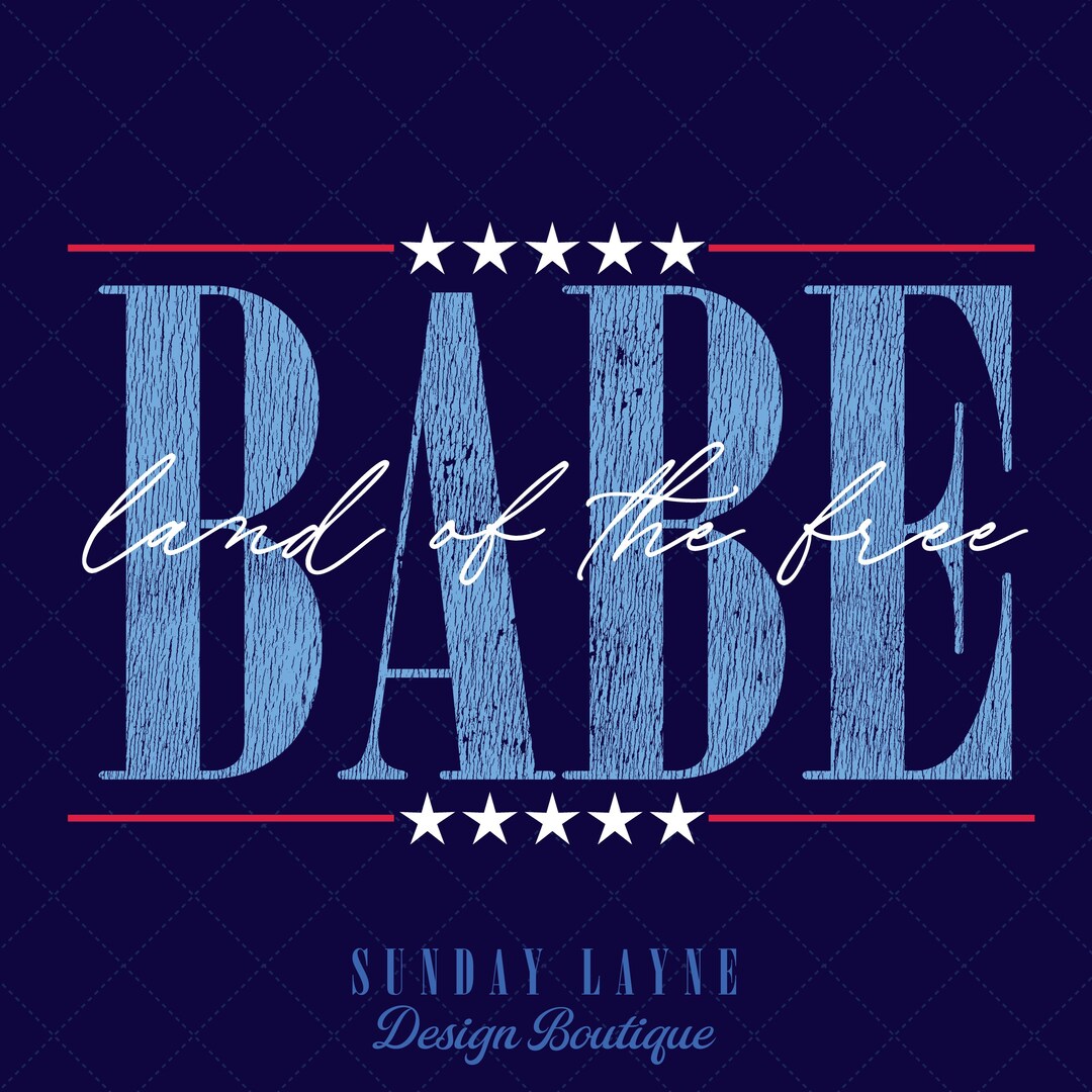 Land of the Free Babe - USA PNG, Patriotic Graphics, Sublimation Design ...