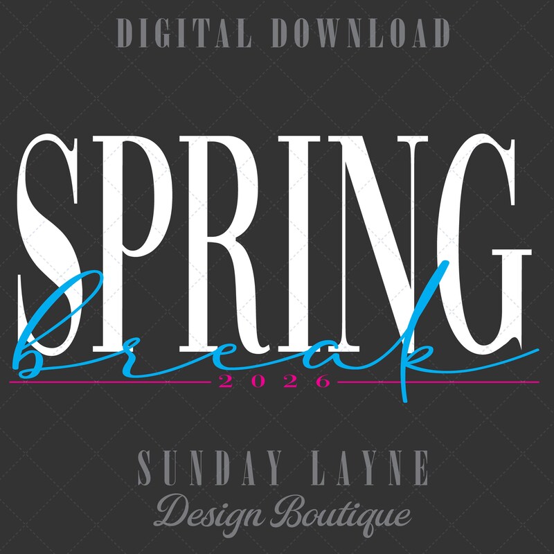 Spring Break 2026 Svg - Etsy