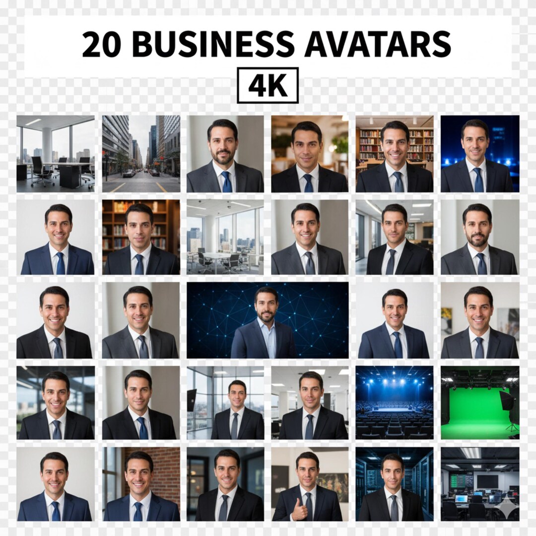 20 Business Avatars – Realistic Professional Photos With Artificial ...
