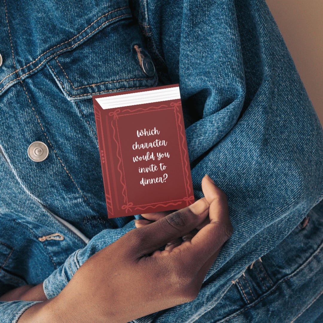 Book Club Discussion Cards | Vintage Design Printable Reading Prompts ...
