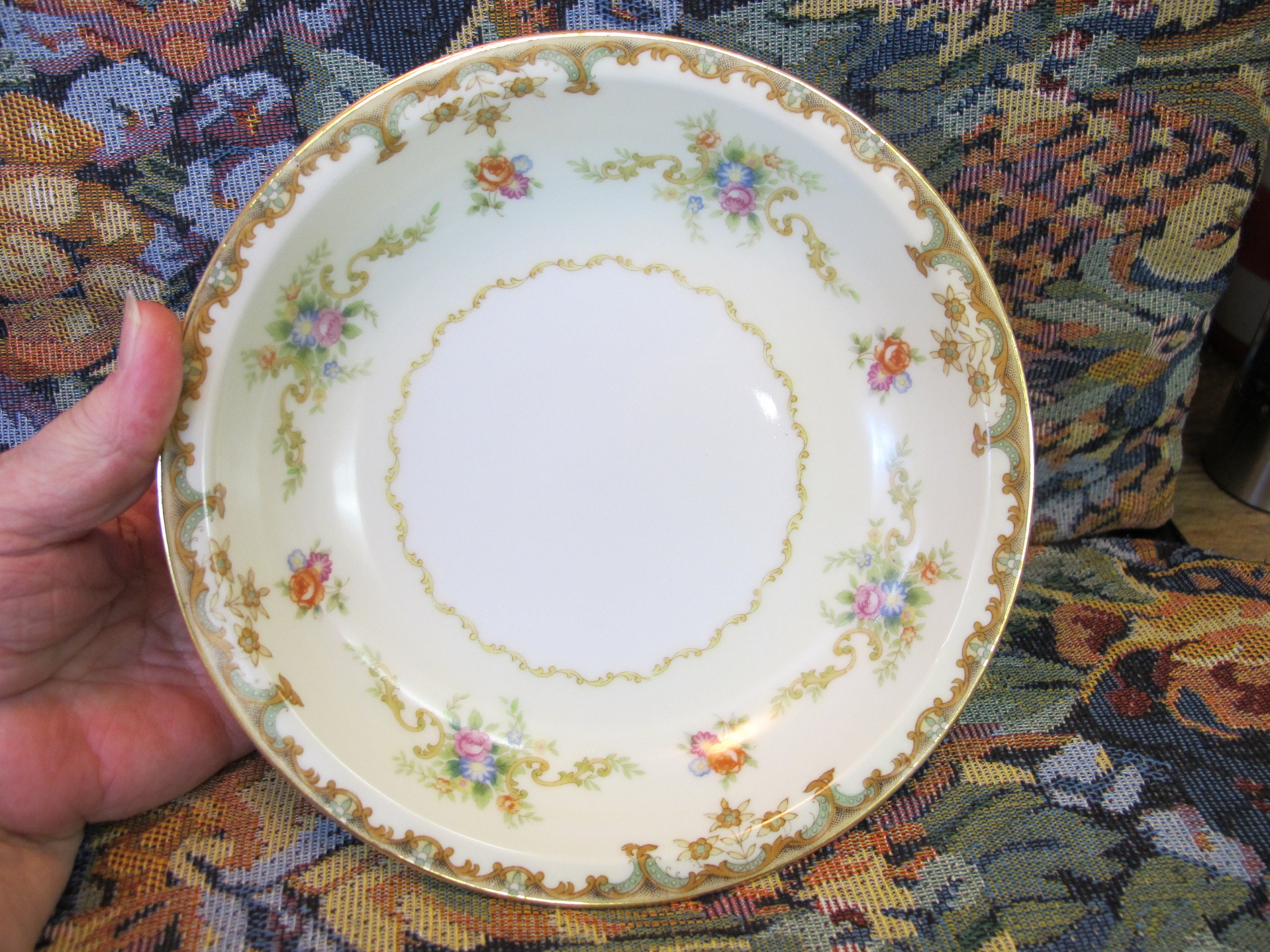 40s 50s HIRA Porcelain 7.5" SALAD PLATES Made in Occupied Japan 12 ...