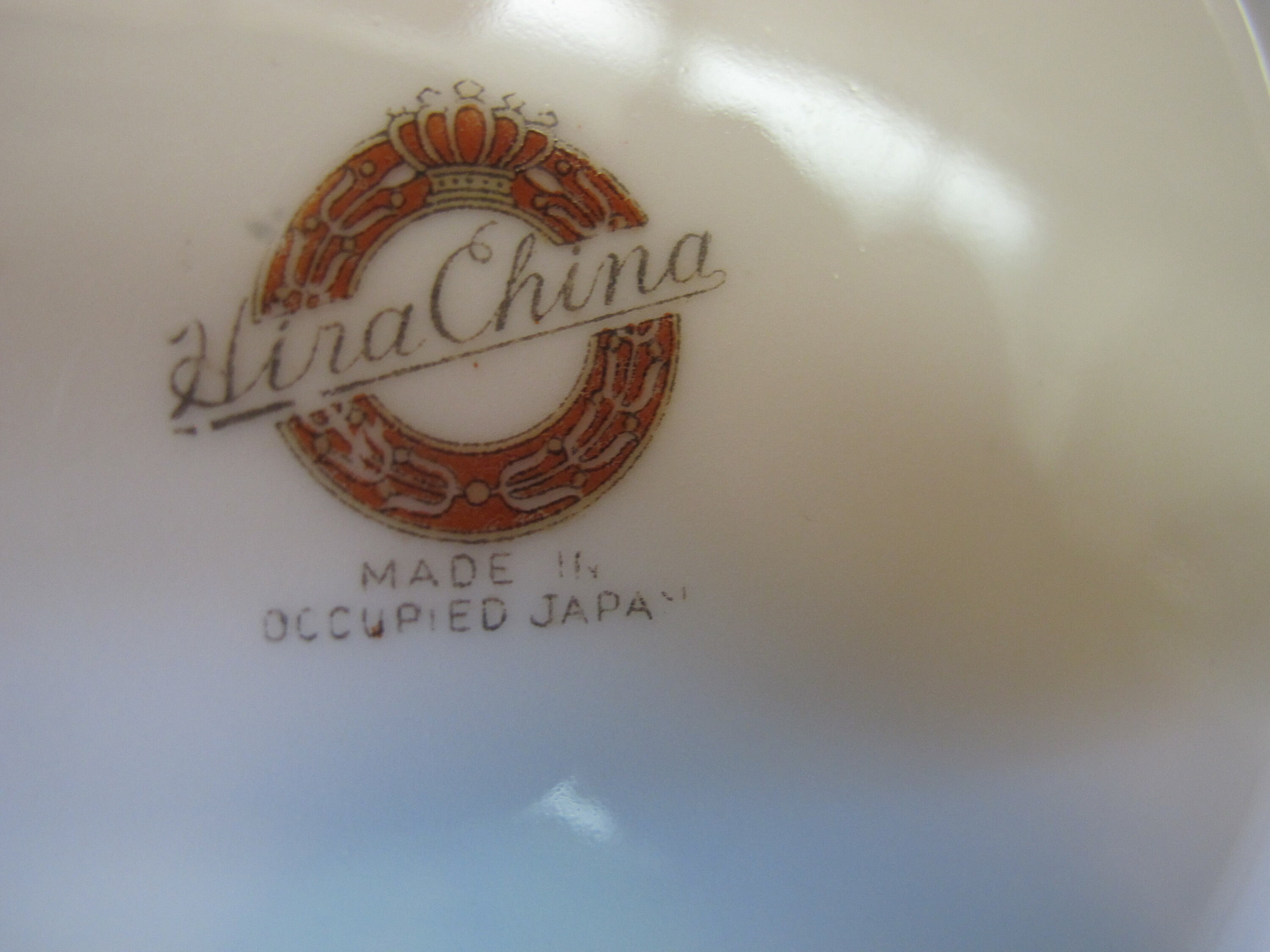 40s 50s HIRA Porcelain 7.5" SALAD PLATES Made in Occupied Japan 12 ...