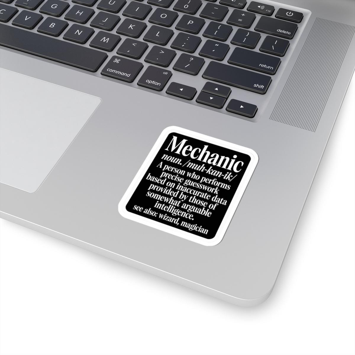 Mechanic Definition Sticker Kiss-cut | Funny Mechanic Decal, Tool Shop ...