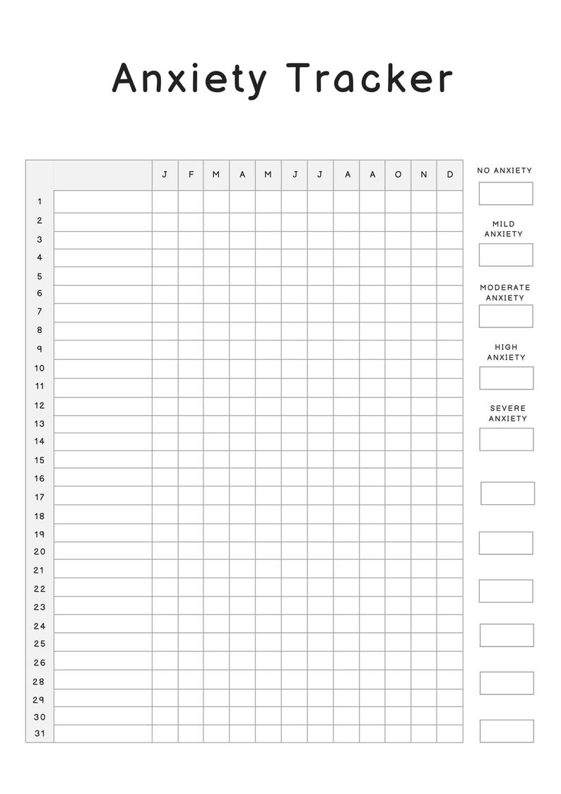 Mood Trackers Pdf Printable - Etsy