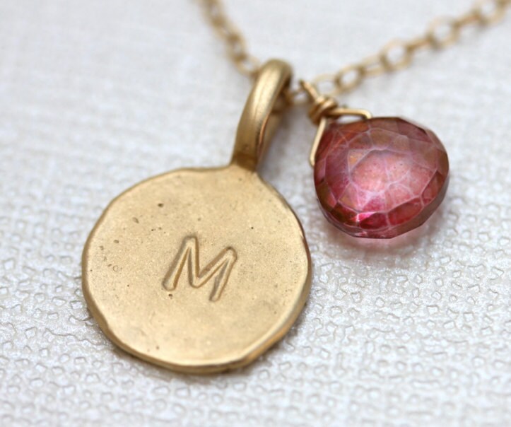 Custom Personalized Initial Gold Charm Necklace With - Etsy