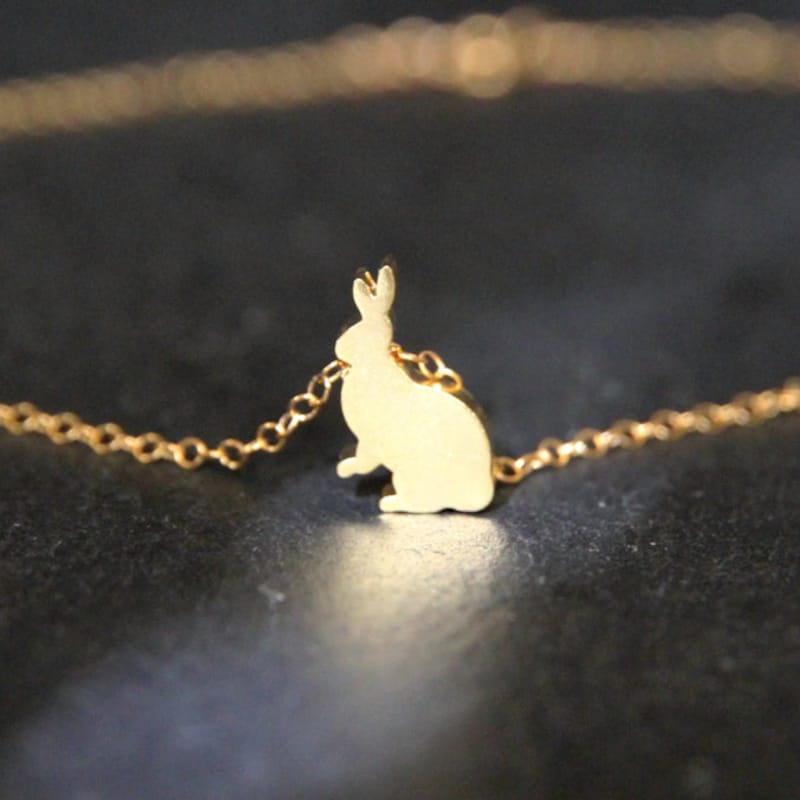 Bunny Necklace - Etsy