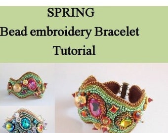 Tutorial pattern Bead Embroidery beading Pattern | Etsy