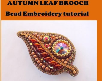 DIY , KIT, Pattern, Tutorial and Materials, Bead Embroidery ,beading Pattern , Instructions and ...