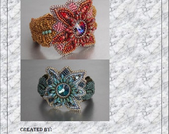 Sand Bracelet Pattern, Tutorial ,pattern, Bead Embroidery ,beading Pattern , Instructions Only ...