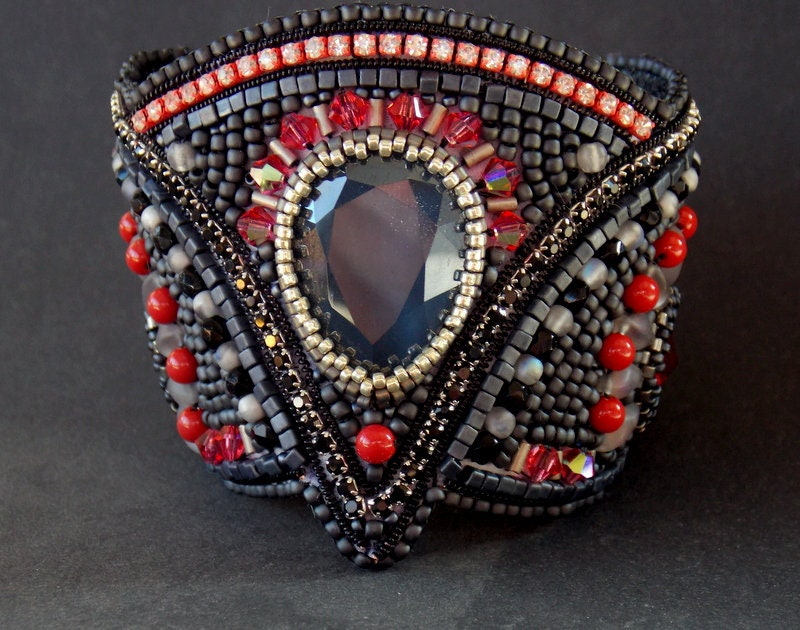 Carnival Bracelet DIY , KIT, Pattern, Tutorial and Materials, Bead ...