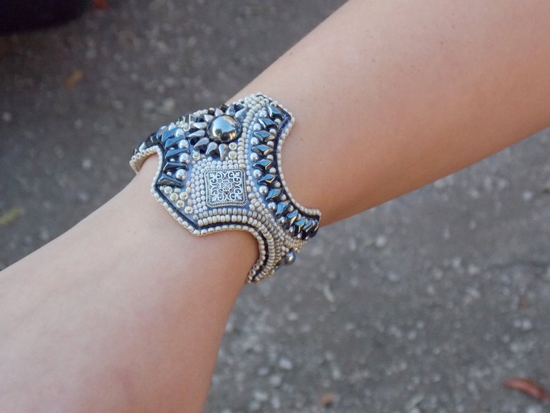 Sand Bracelet Cuff Bead Embroidery Trending Jewelry Seed | Etsy