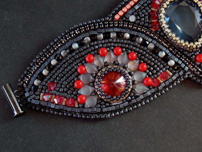 Carnival Bracelet DIY , KIT, Pattern, Tutorial and Materials, Bead ...