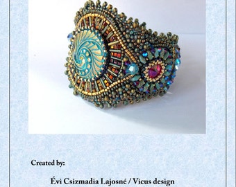 DIY , KIT, Pattern, Tutorial and Materials, Bead Embroidery ,beading Pattern , Instructions and ...