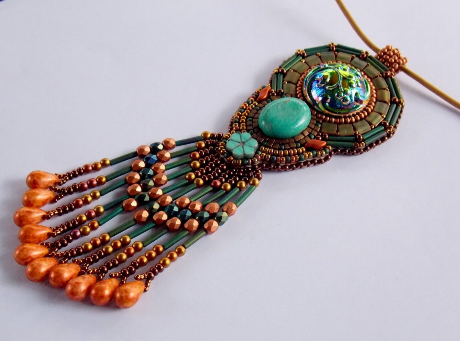 Molly Necklace , DIY, KIT ,pattern, Tutorial and Materials , Bead ...