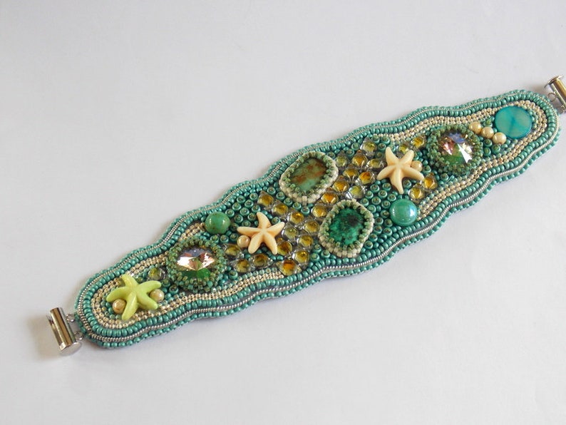 Sunset Bracelet Pattern, Tutorial ,pattern, Bead Embroidery ,beading ...