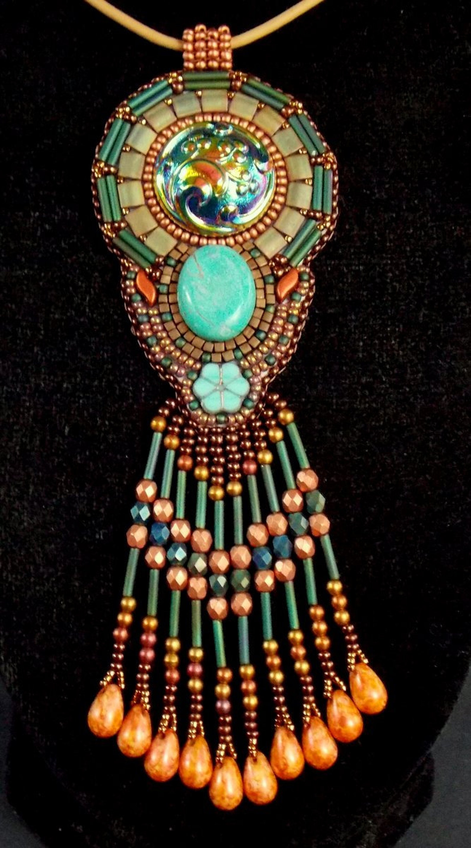 Molly Necklace , DIY, KIT ,pattern, Tutorial and Materials , Bead ...