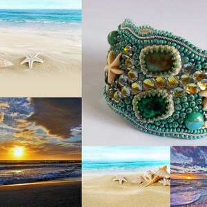 Sunset Bracelet Pattern, Tutorial ,pattern, Bead Embroidery ,beading ...