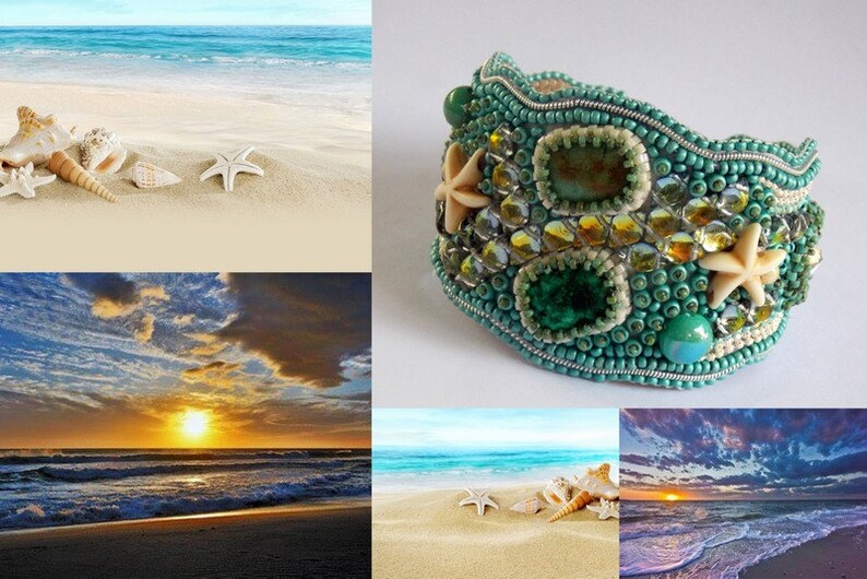 Sunset Bracelet Pattern, Tutorial ,pattern, Bead Embroidery ,beading ...