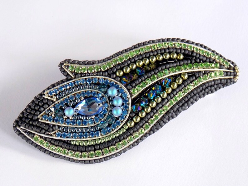 Tulip Floral Jewelry Spring Hair Clip Barrette Bead - Etsy