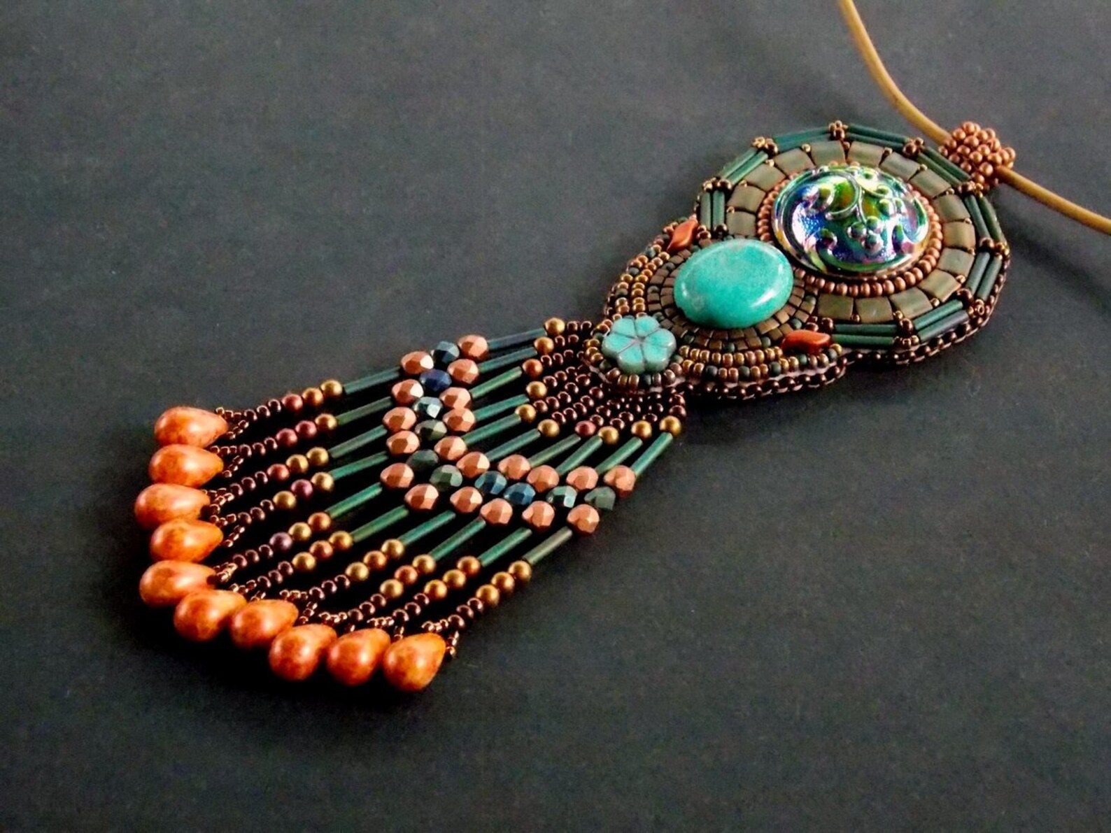 Molly Necklace , DIY, KIT ,pattern, Tutorial and Materials , Bead ...
