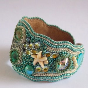Sunset Bracelet DIY , KIT, Pattern, Tutorial and Materials, Bead Embroidery ,beading Pattern ...