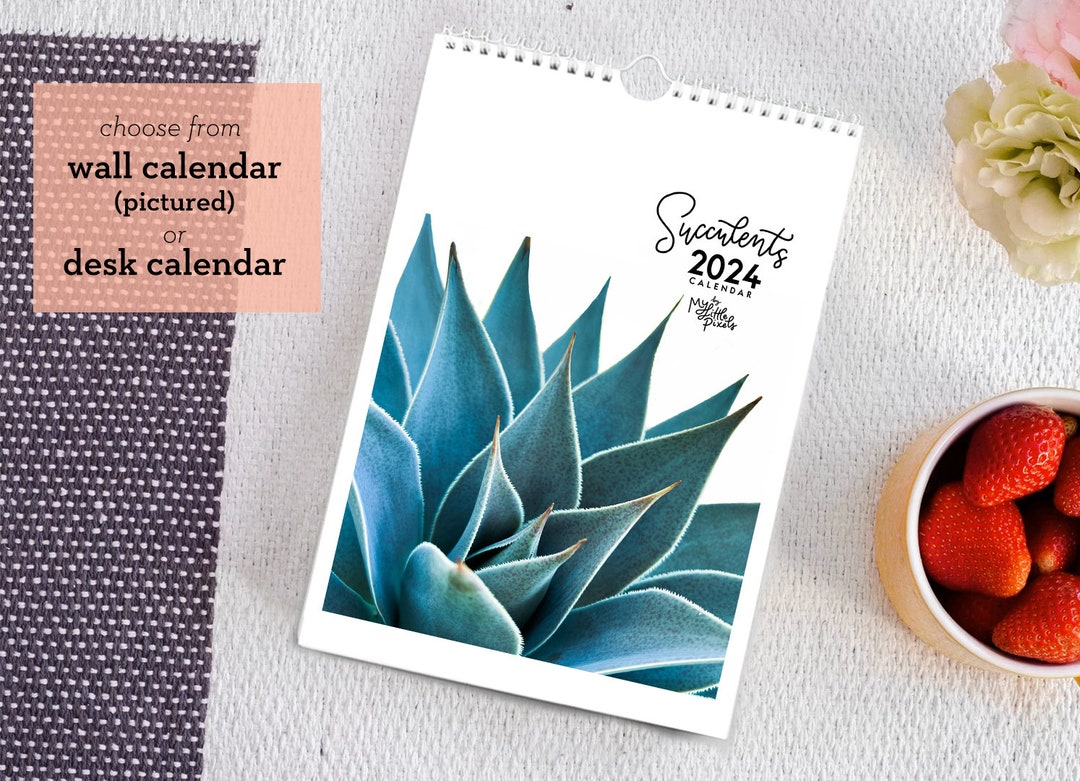 2024 Succulent Calendar 2024 Wall Calendar Cactus Calendar - Etsy Australia
