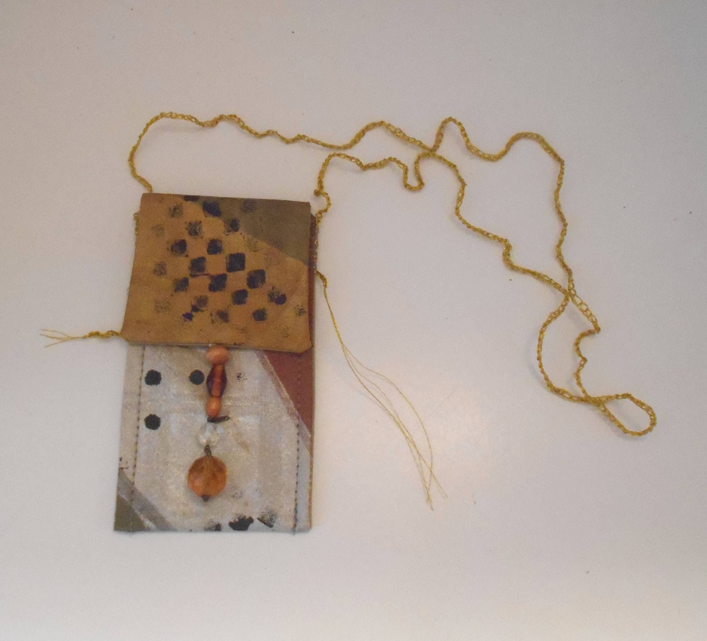 Hand Painted Cloth Necklace Pouch Talisman Medicine Amulet Bag - Etsy