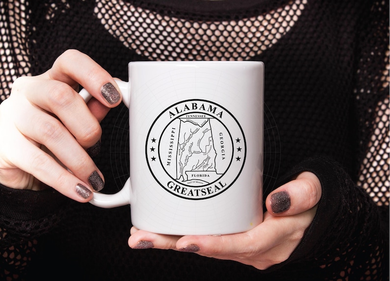 Vintage Alabama Seal Vector | State Map Logo (digital Download) - Etsy