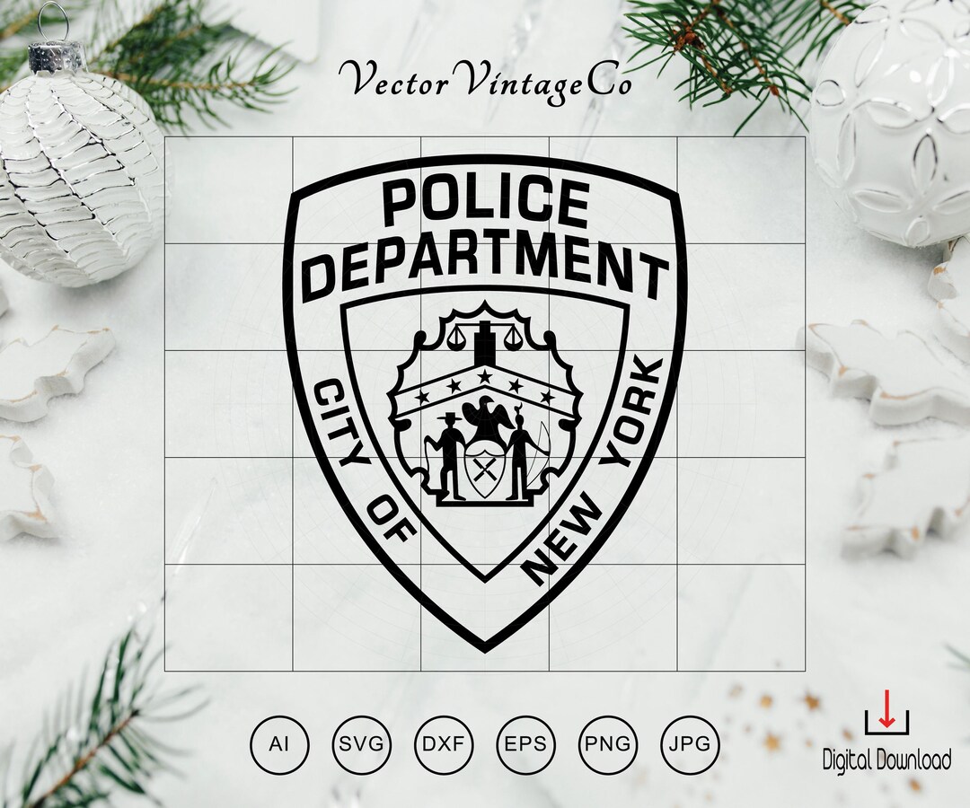 NYPD Badge SVG, New York City Police Clipart (digital Download) - Etsy