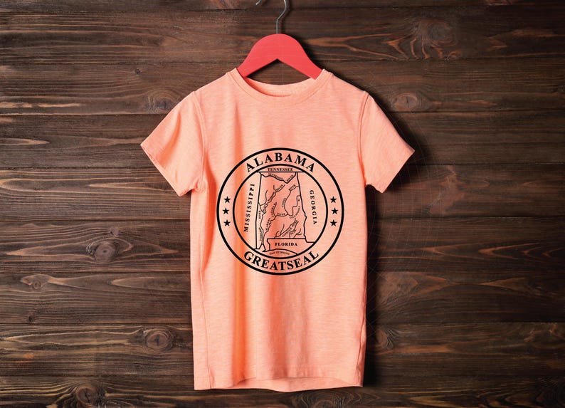 Vintage Alabama Seal Vector | State Map Logo (digital Download) - Etsy
