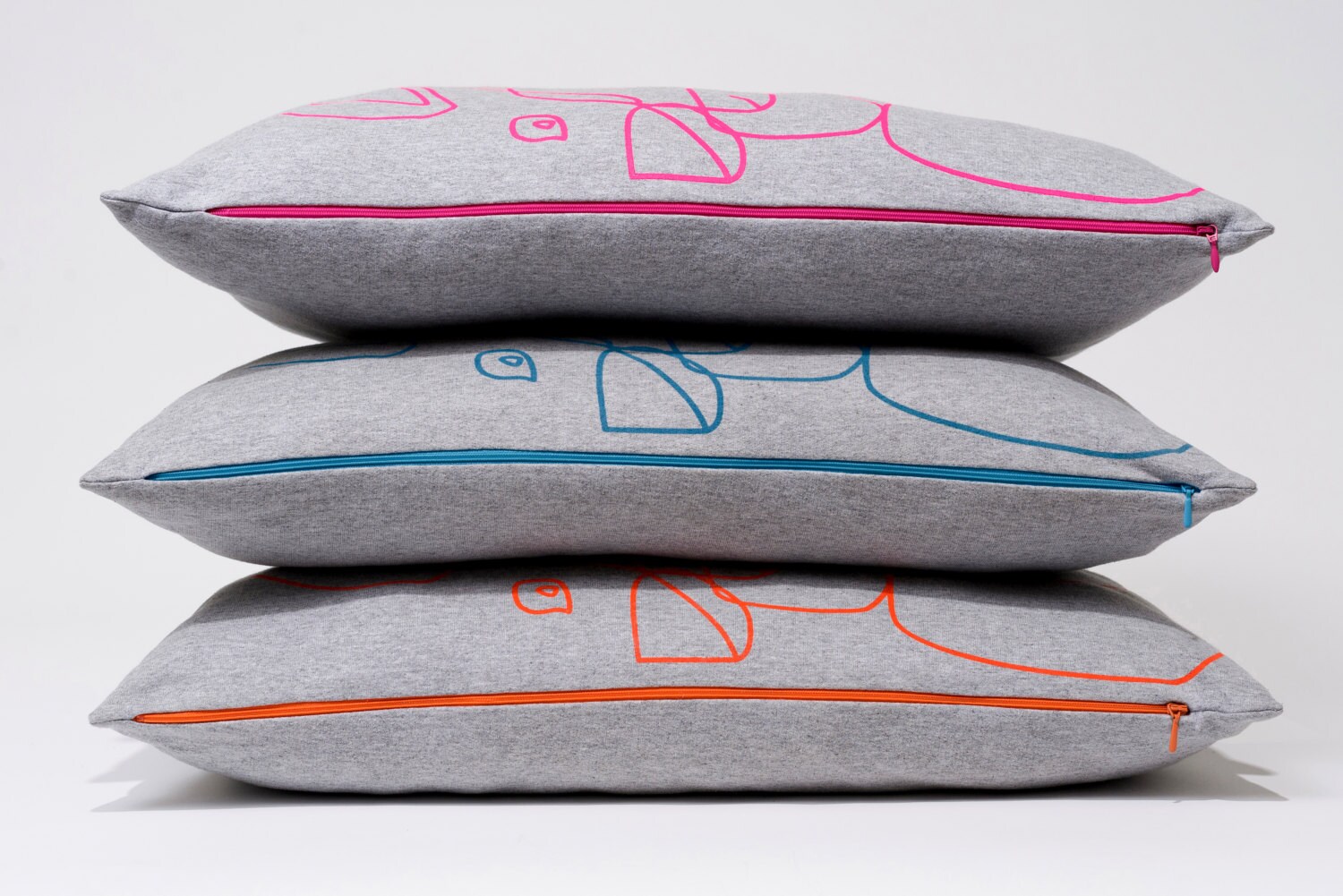 Big Neon Rabbit Pillow, 60x40 Cm. - Etsy