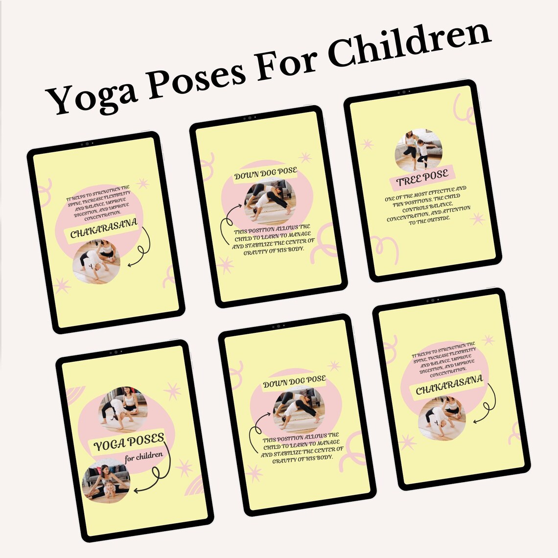 Yoga Poses for Children, Yoga Poses for Kids, Fun & Easy Printable ...