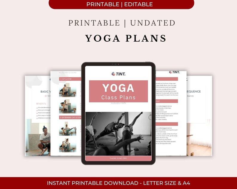 Yoga Class Plan - Etsy
