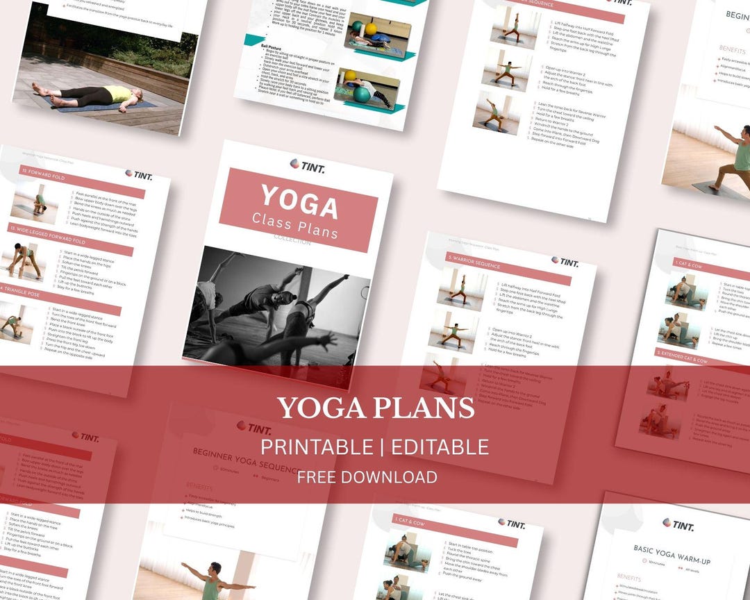 Yoga Class Plan - Etsy