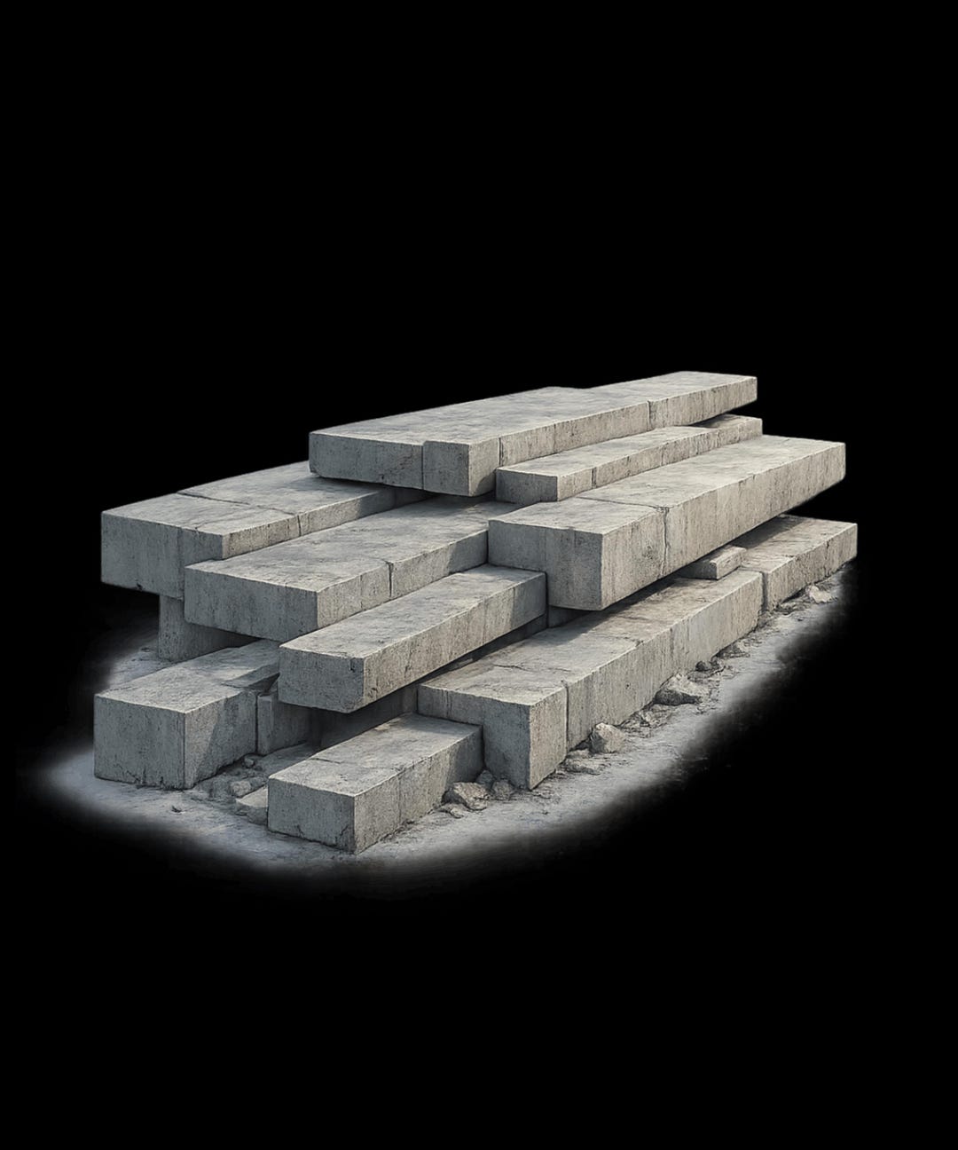 Brutalist Abstract Monument Wall Art, Minimal Architecture Sculpture ...