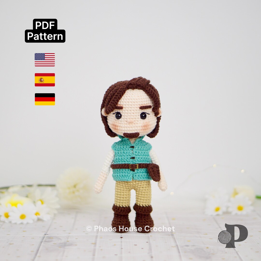 Rogue Adventurer Crochet Pattern, Amigurumi Doll, Step by Step PDF - Etsy