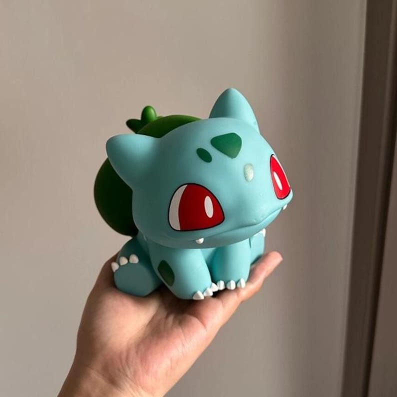 Large Cute Bulbasaur Figure | Pokémon Bulbasaur Statue, Kawaii Anime ...