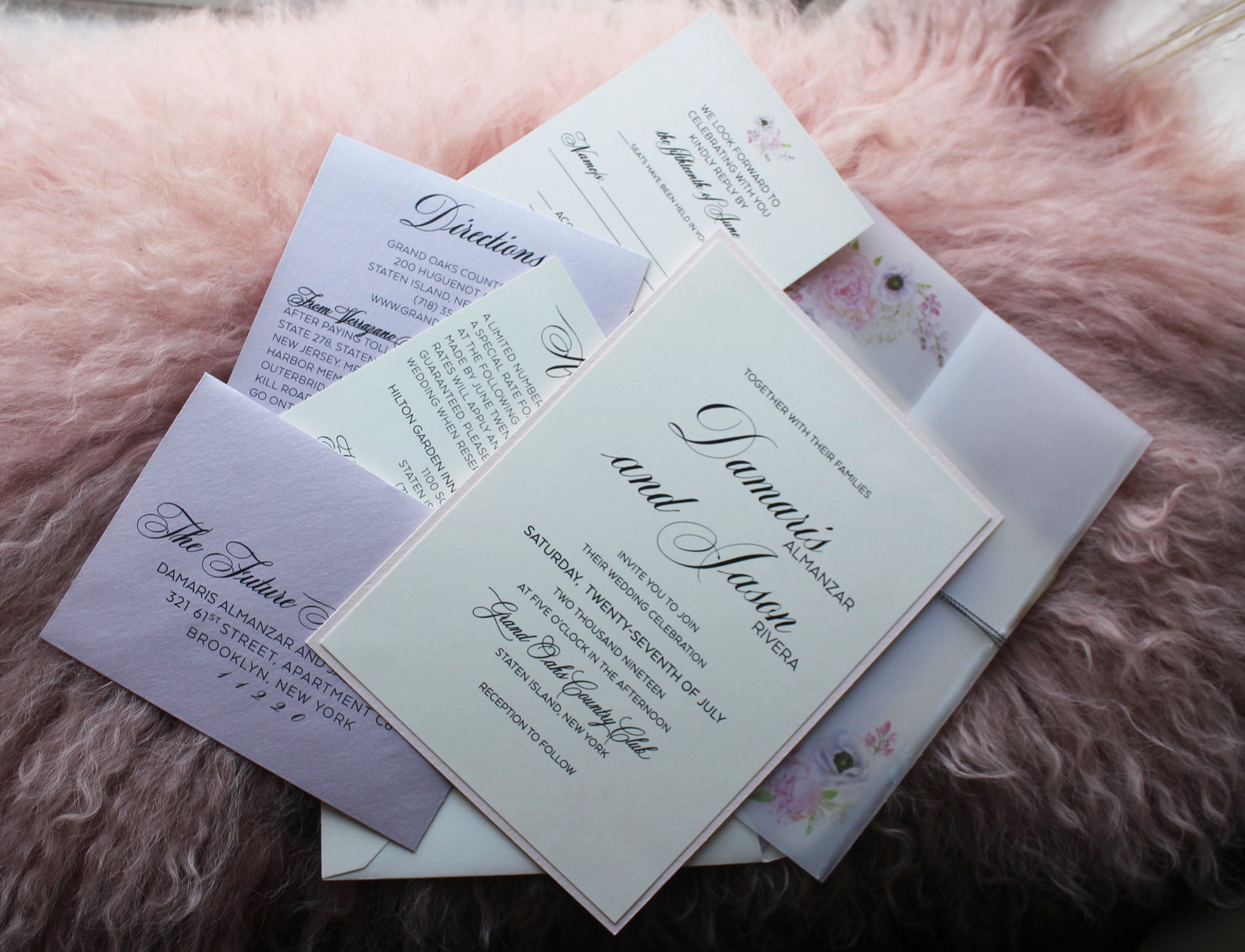 Pastel Floral Wedding Invitation - Etsy