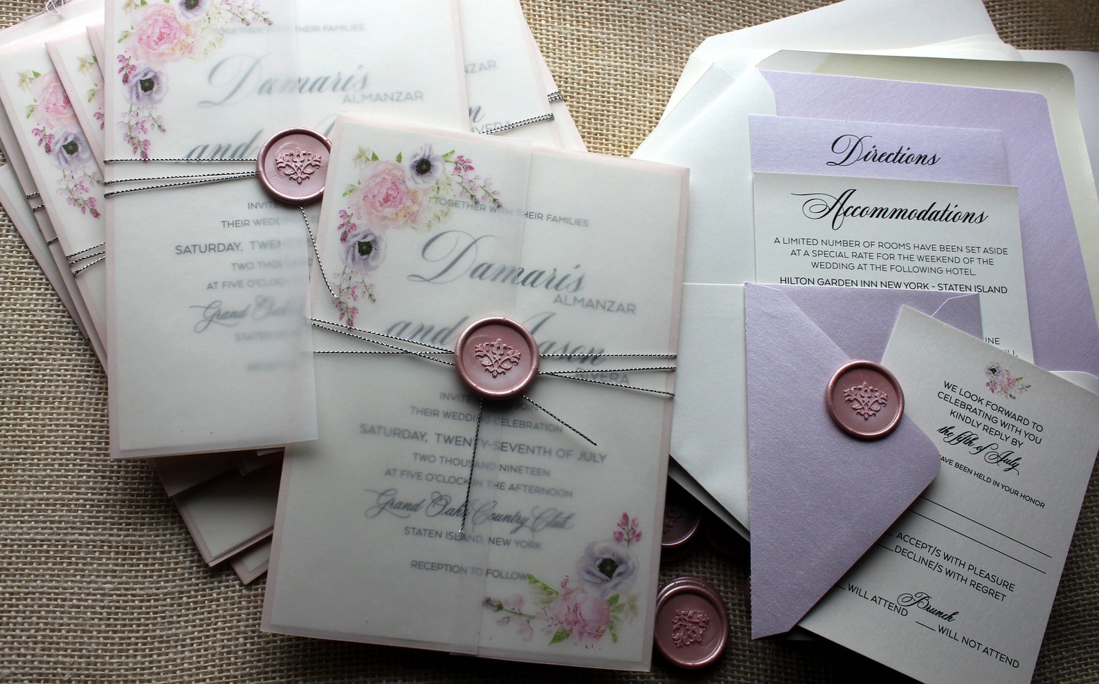 Pastel Floral Wedding Invitation - Etsy