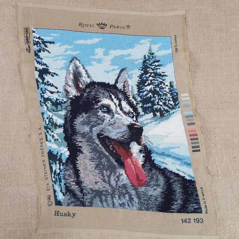 Dog Needlepoint - Etsy