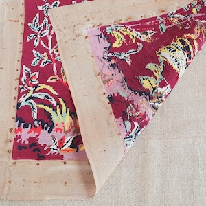 Vintage French Needlepoint Rooster Tapestry Embroidery Finished ...