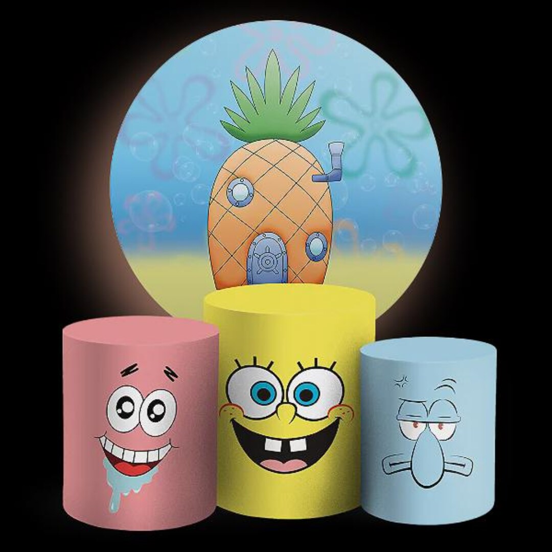 Sponge Backdrop With Cylinder Covers | Fabric Party Background - Etsy