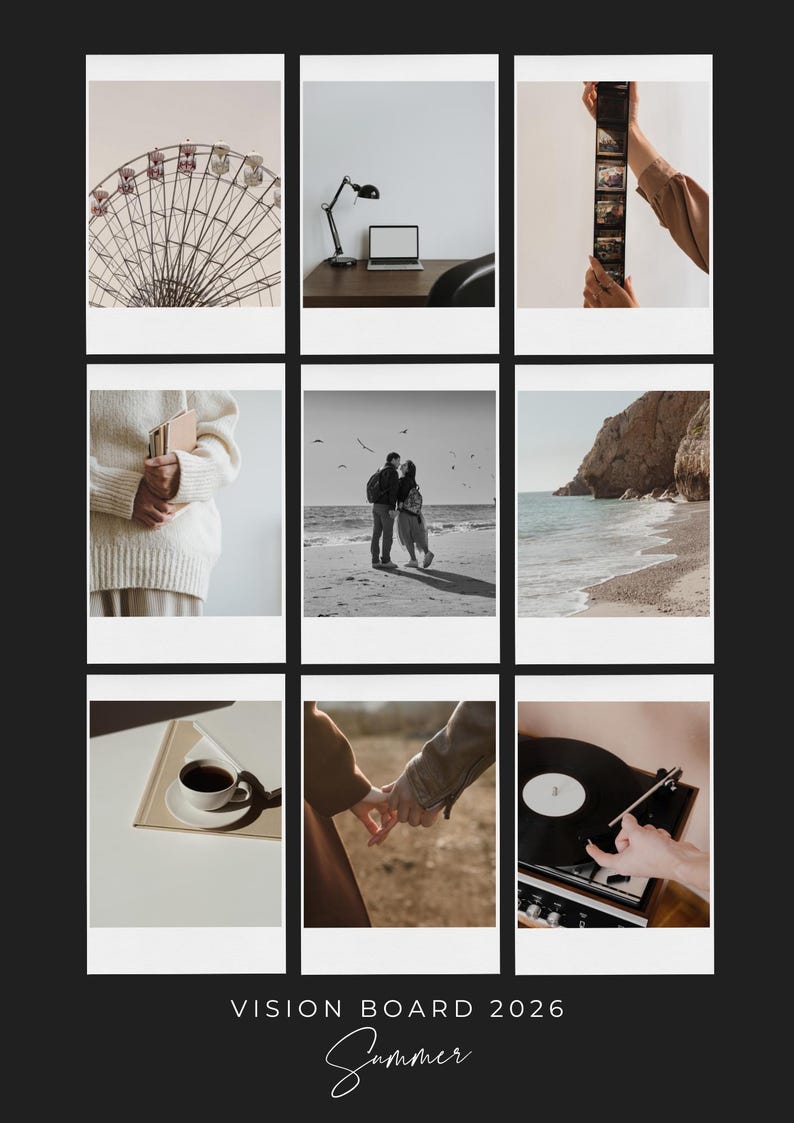 Travel Vision Board Kit 2026 | Dream Planner Manifestation Template ...