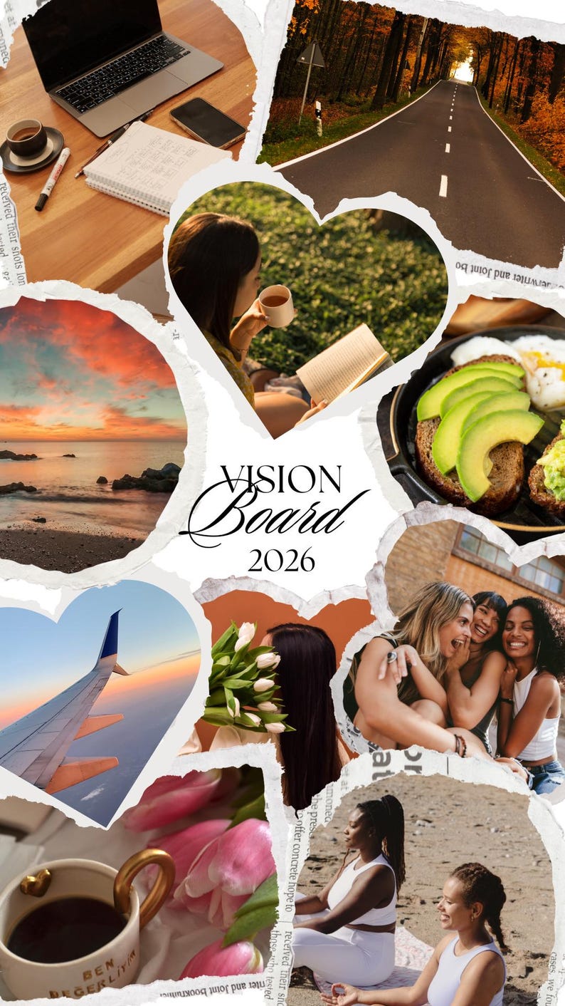 Dream Life Vision Board Kit, Canva Template (digital Download) - Etsy