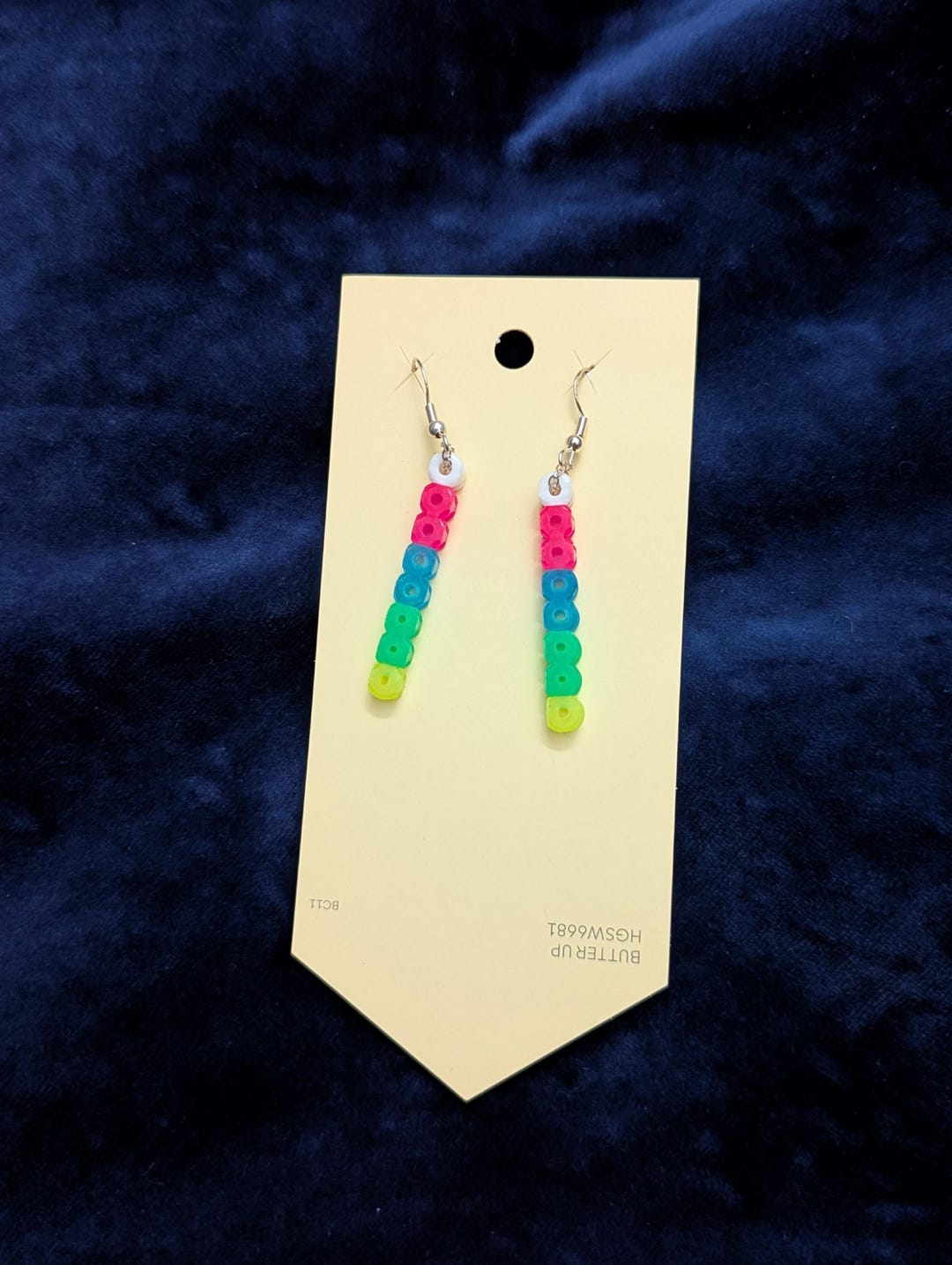 90s Perler Beads Earrings - Etsy
