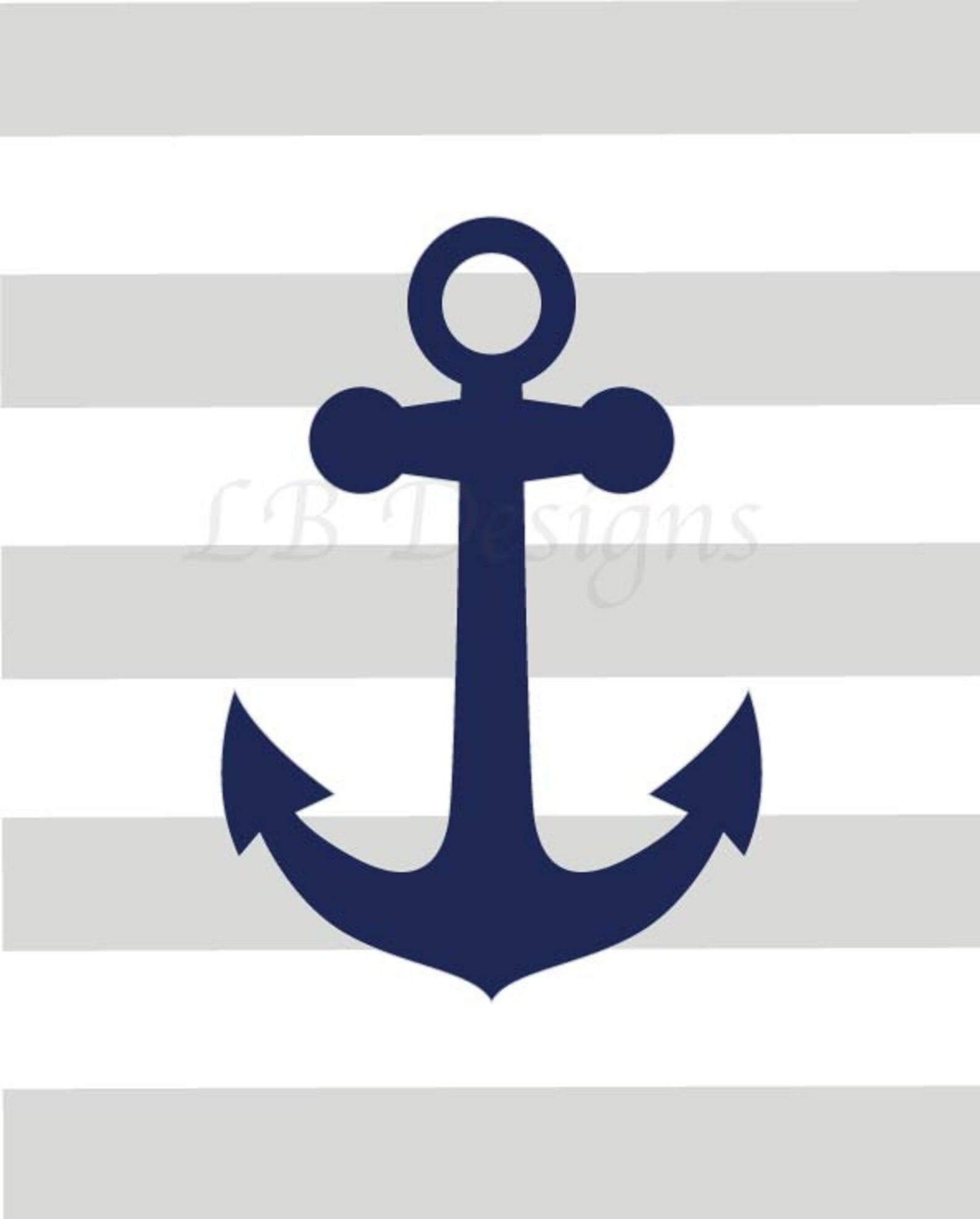 Baby Boy Nautical Nursery Decor Navy Blue Anchor Nursery Art - Etsy