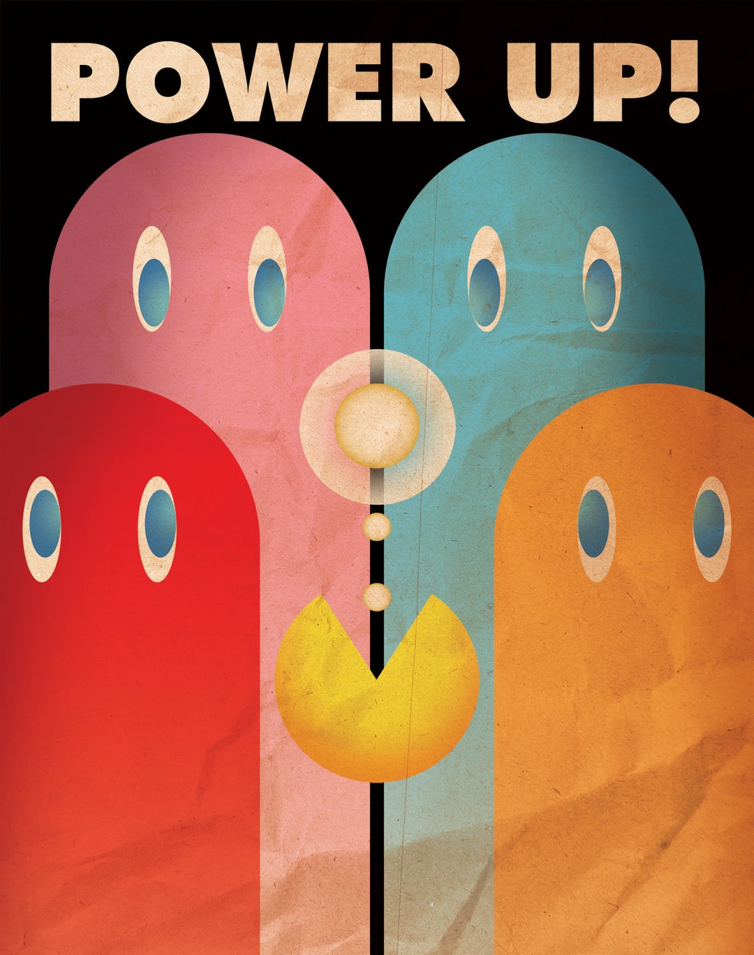 Power up Propaganda Poster - Etsy