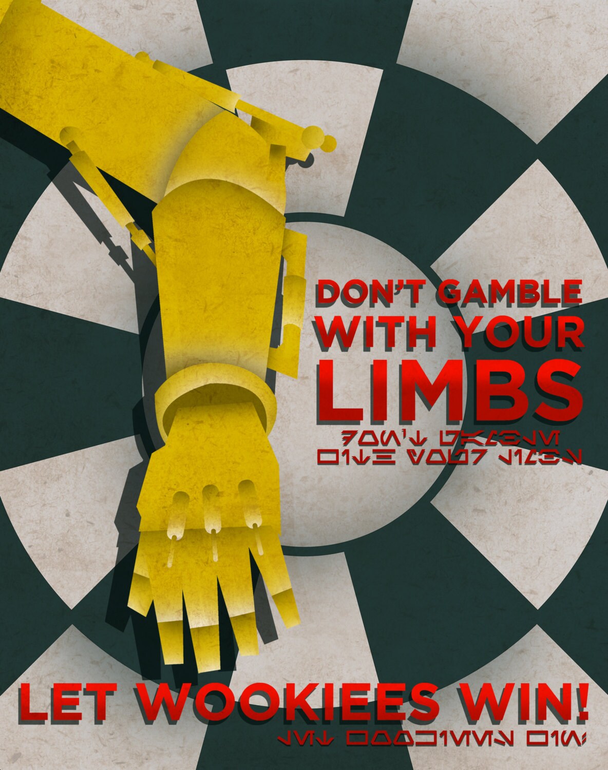 Don't Gamble With Your Limbs Poster - Etsy