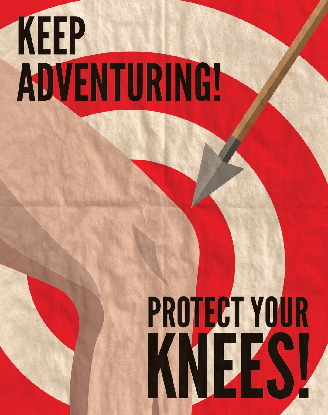 Protect Your Knees Propaganda Poster - Etsy